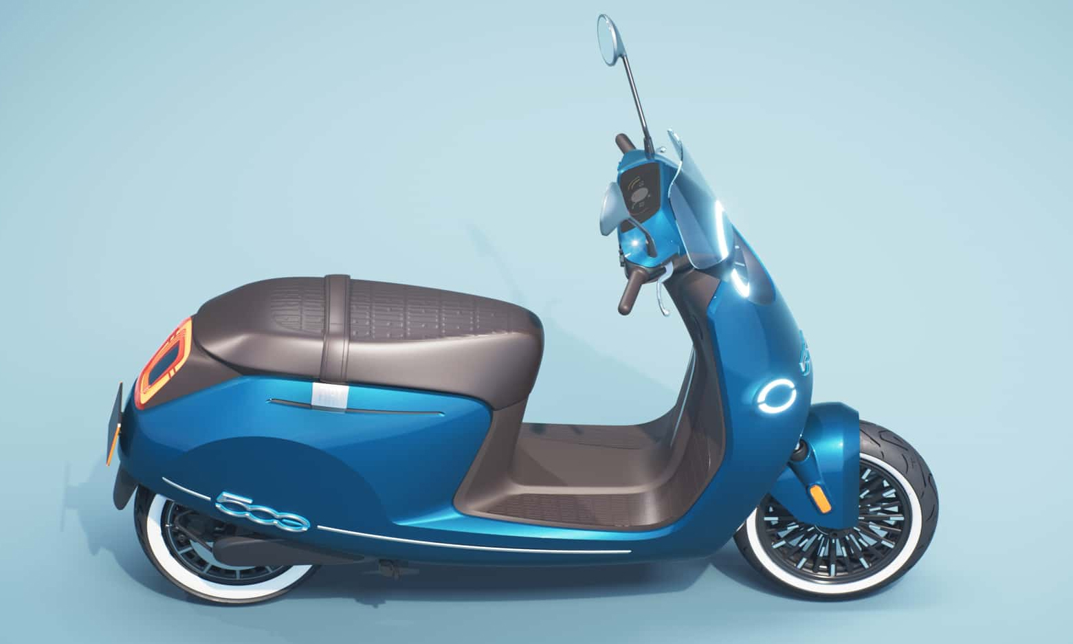PHIÊN BẢN XE MÁY CỦA Ô TÔ FIAT 500 - PLATUM E-MOPED 500